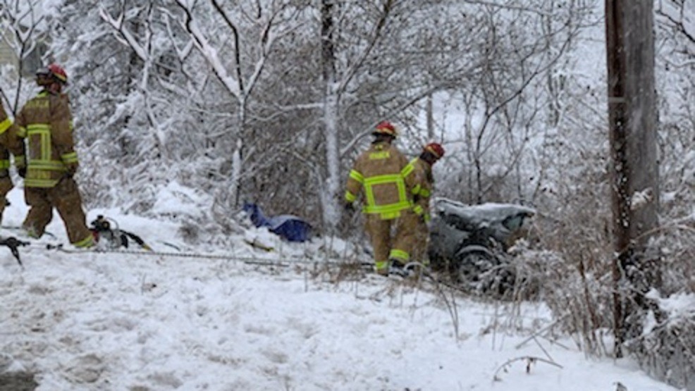 Woman rescued from car after crash with plow in Ithaca