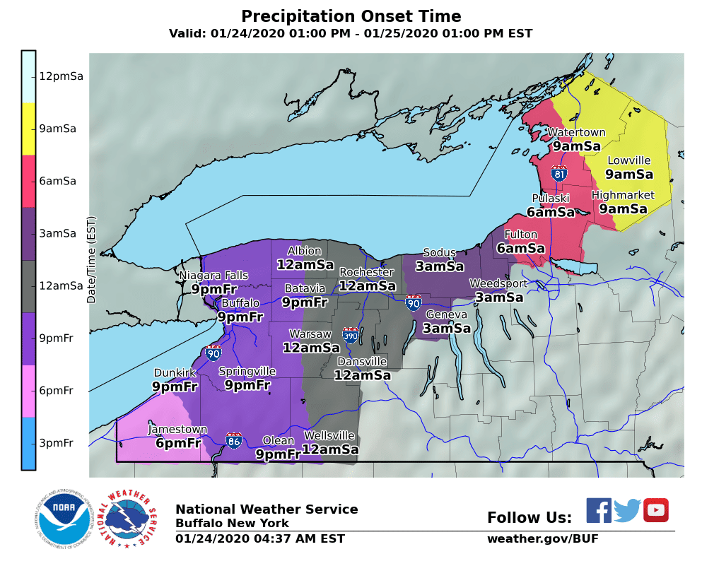 Sloppy weekend coming up: Mix of rain, ice, and snow for the Finger Lakes