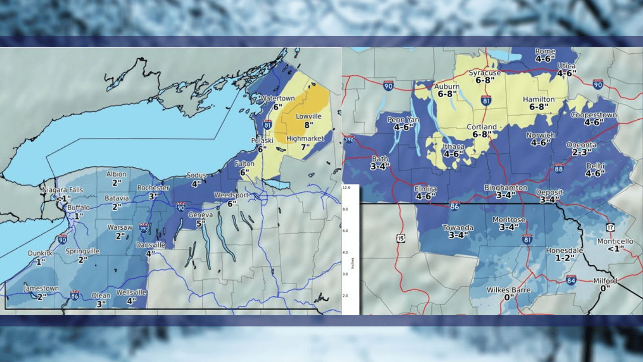 NWS issues advisory: 3-6 inches of snow expected through Thursday ...