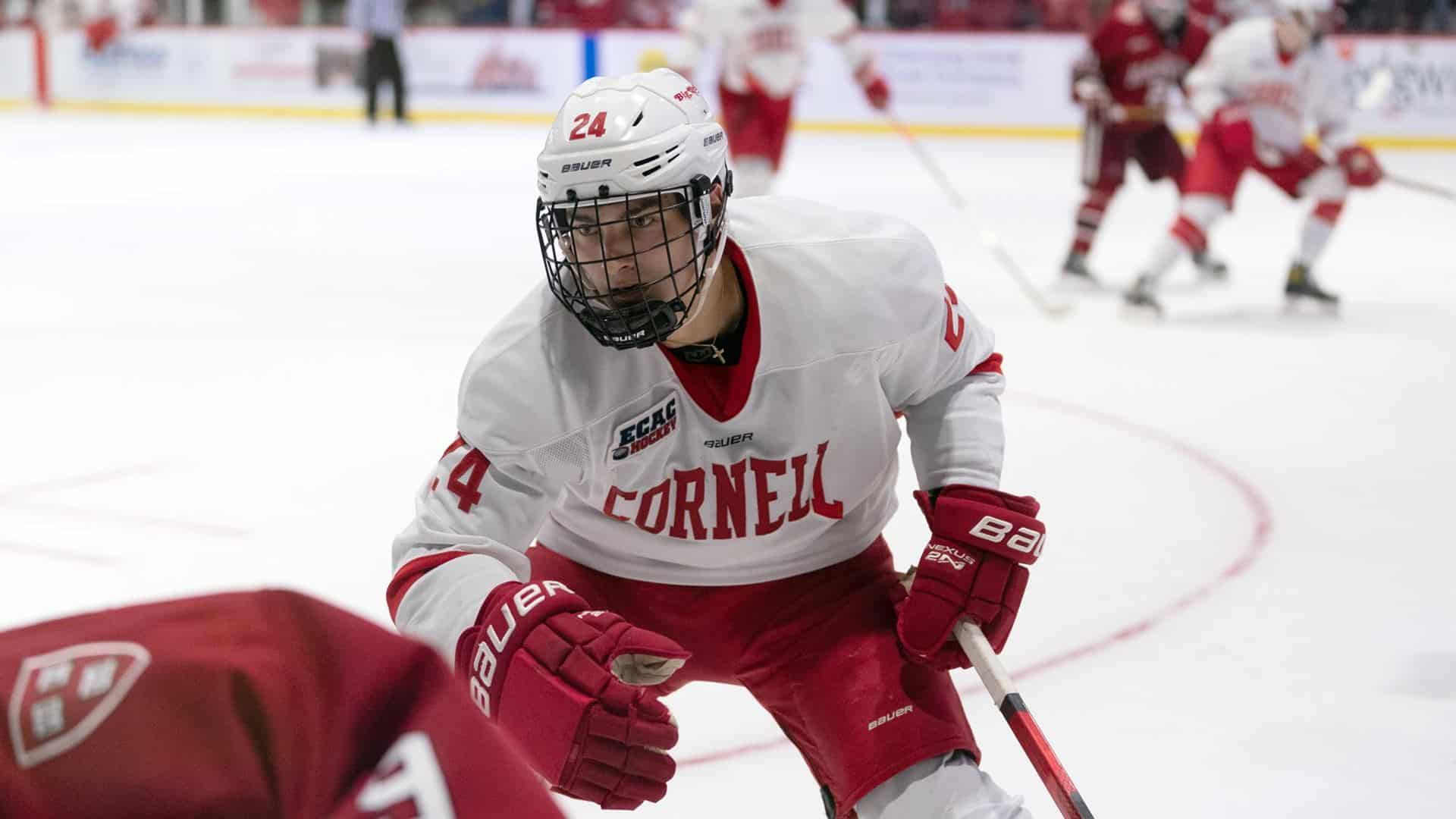 Cornell's Sam Malinski named finalist for ECAC Best Defensive ...