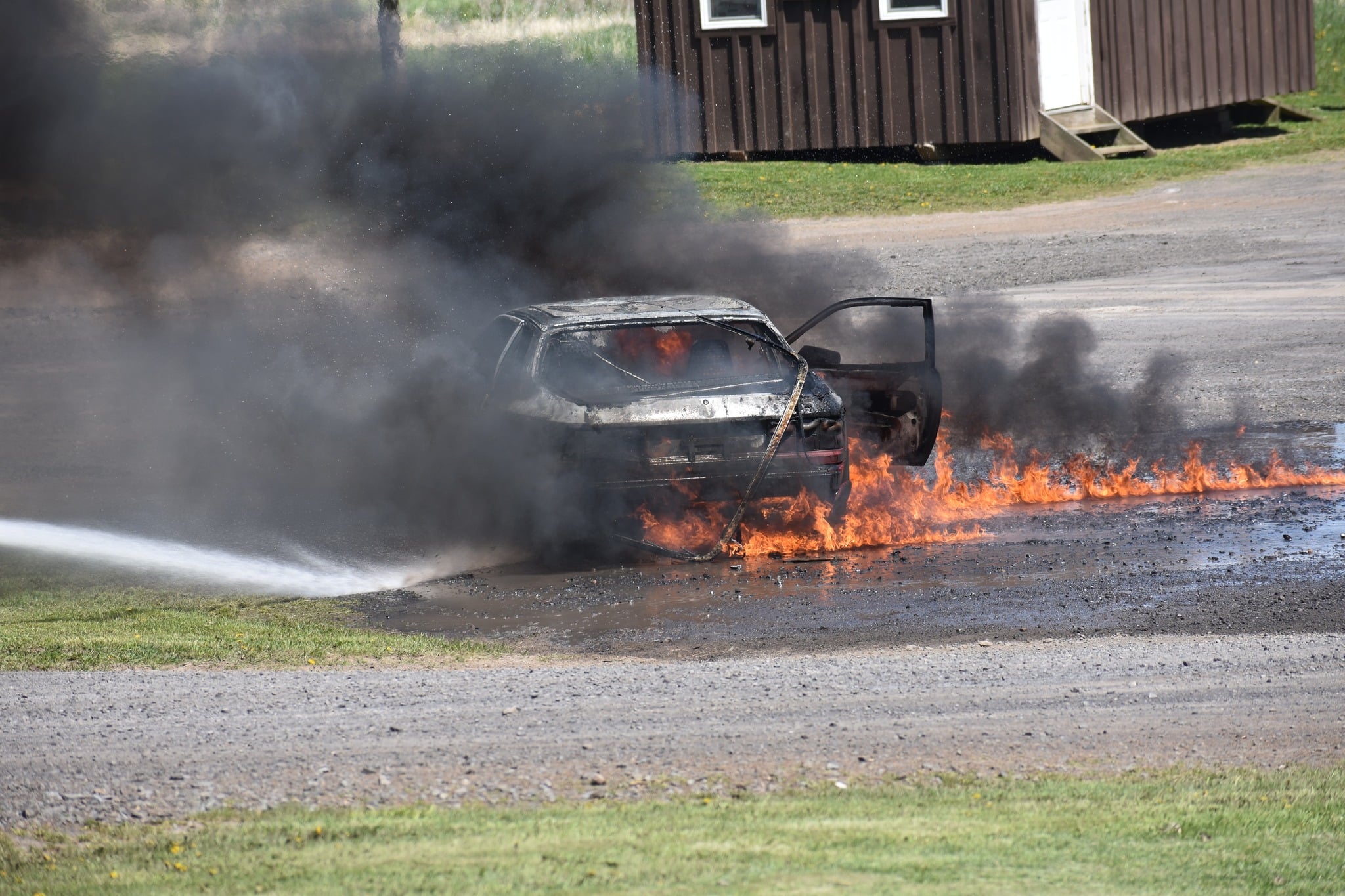 Firefighters make quick work of vehicle fire in Cato