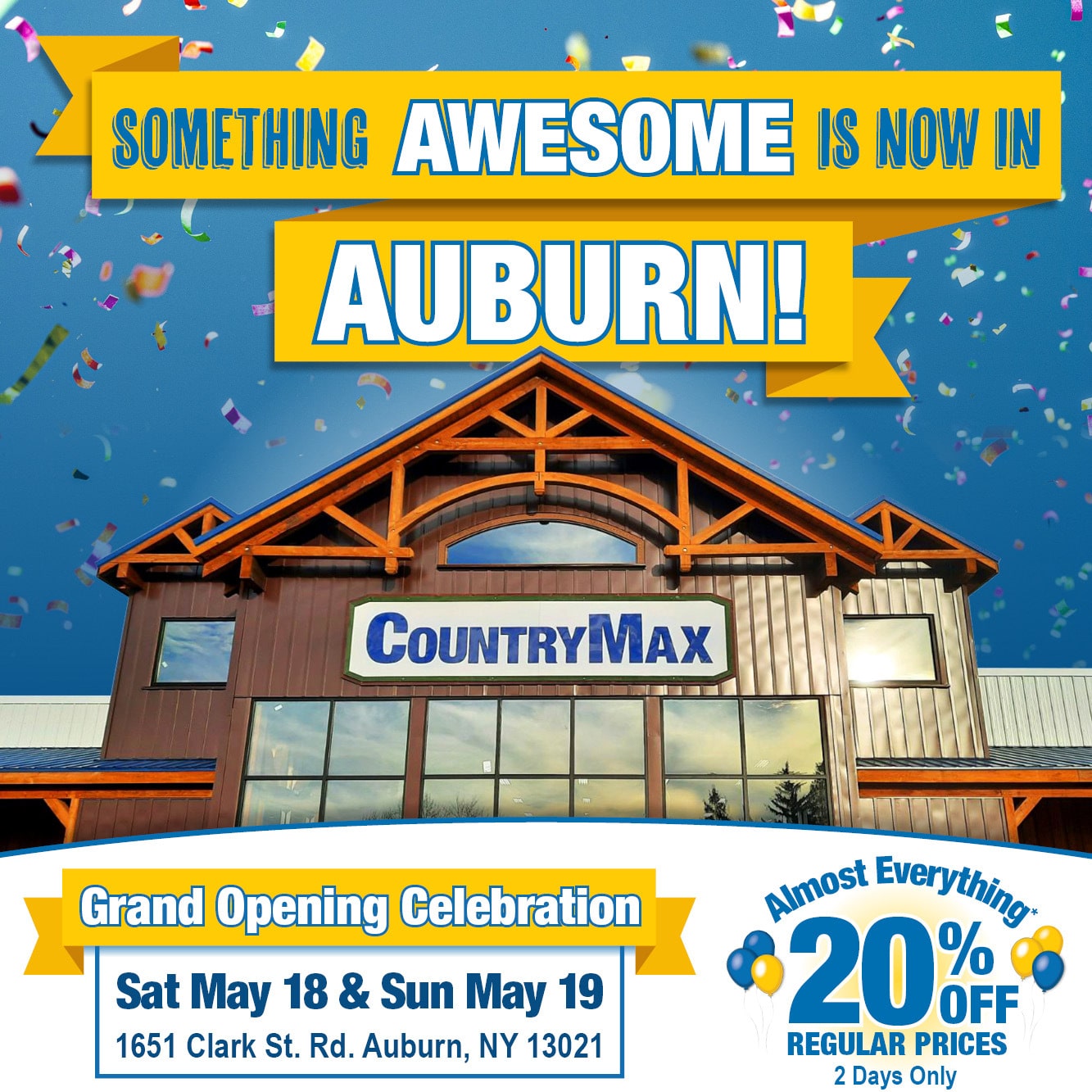 New Auburn CountryMax store will host ribbon cutting, grand opening in next two weeks