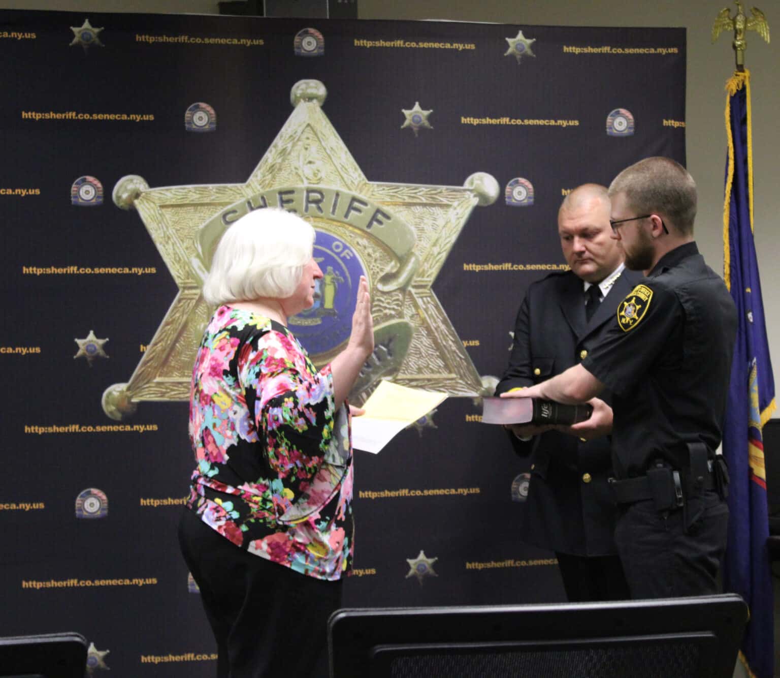 Seneca County Sheriff's Office welcomes five new members at ceremony
