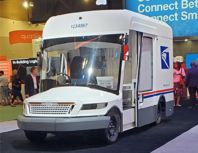 USPS unveils new mail trucks