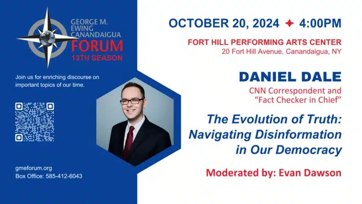 CNN's Daniel Dale to speak at Canandaigua event