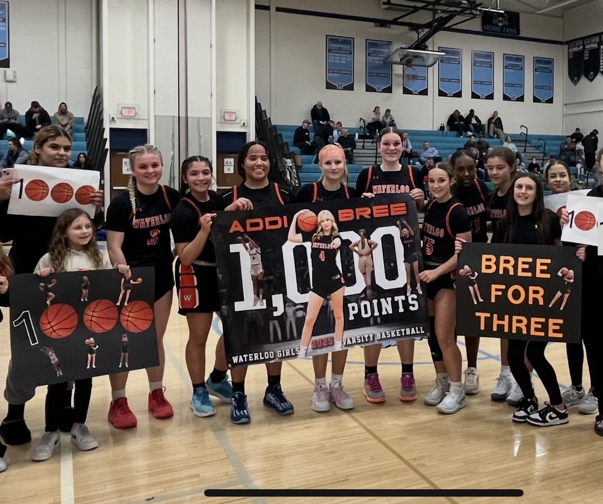 MONDAY HS BASKETBALL REPORT: Waterloo's Addison Bree joins 1000-point ...