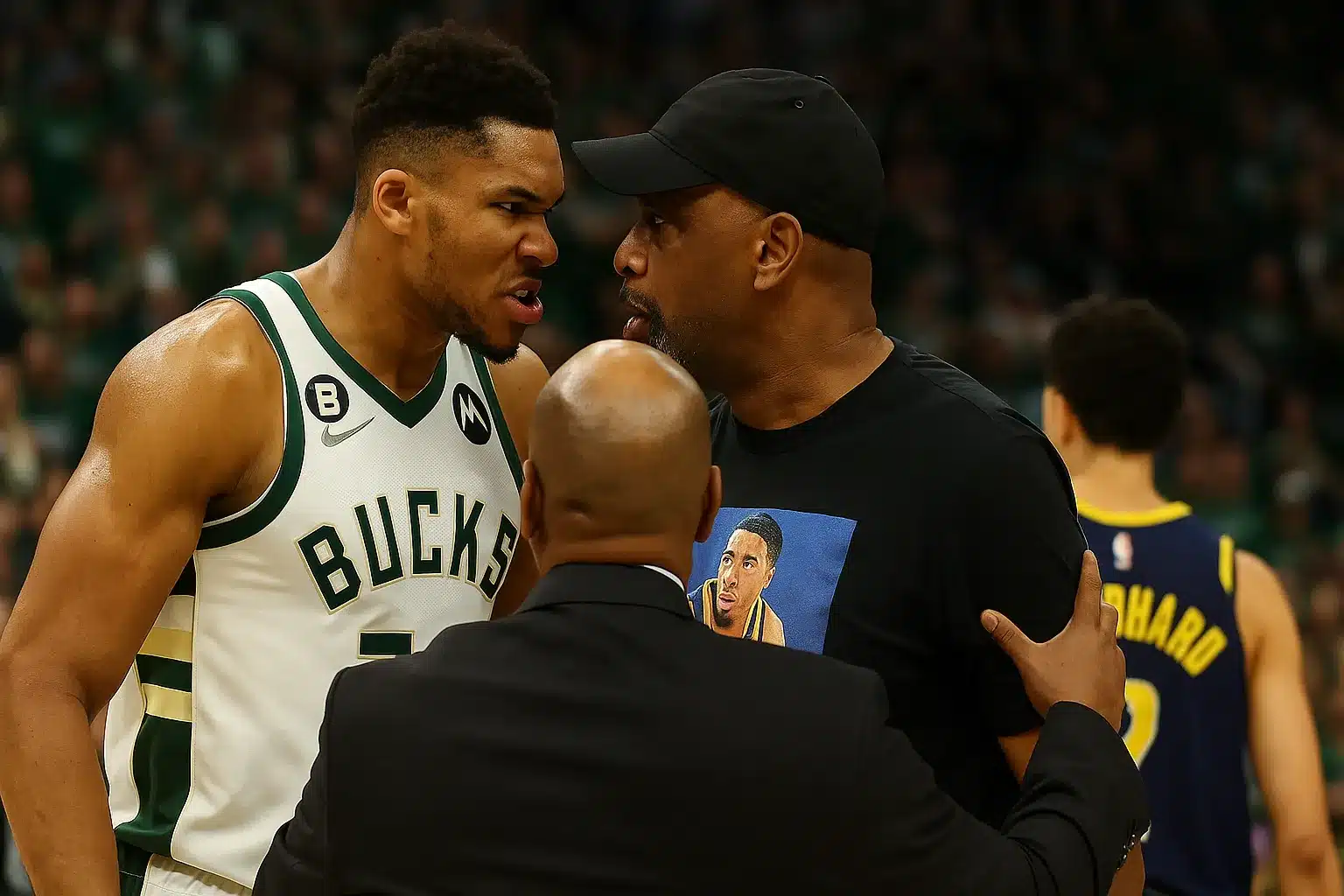 Giannis Confronts Tyrese Haliburton's Father After Bucks' Playoff Exit