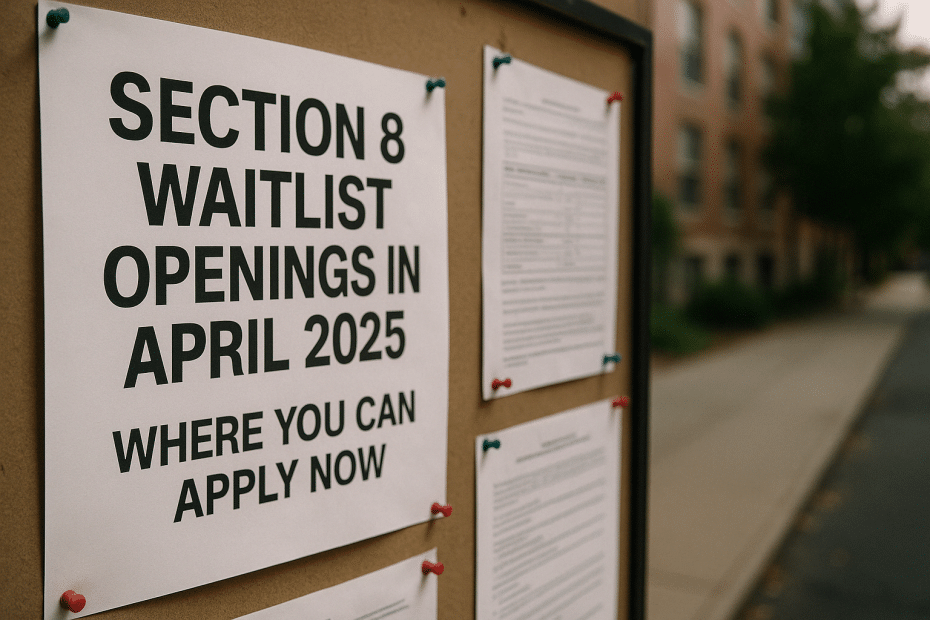 Section 8 Waitlist Openings April 2025: Where You Can Apply Now