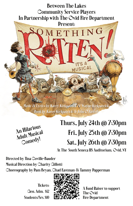 ‘Something Rotten!’ musical to raise funds for Ovid Fire Department