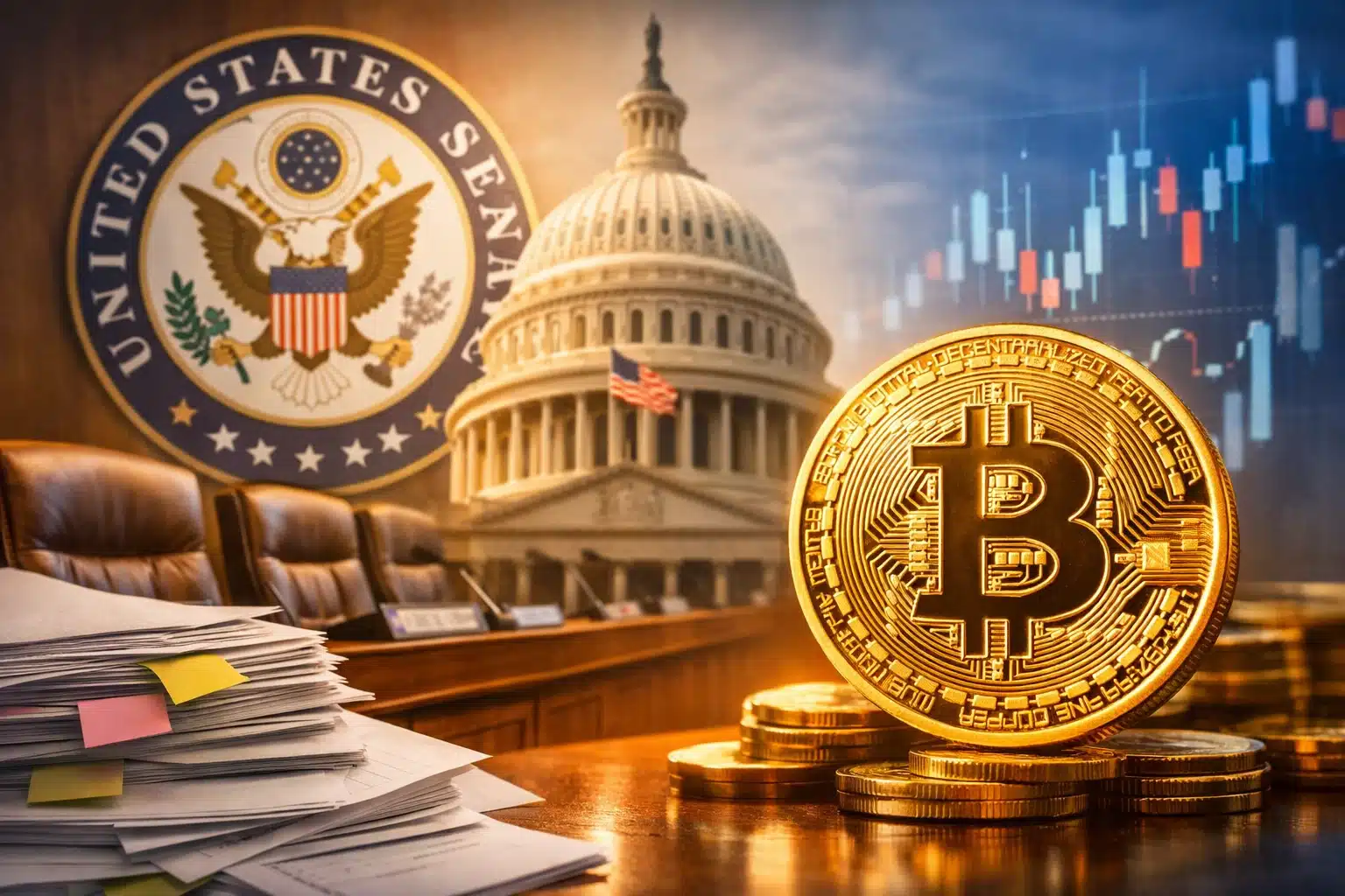 Senate Crypto Bill Amendments Could Reshape Bitcoin and U.S. Markets