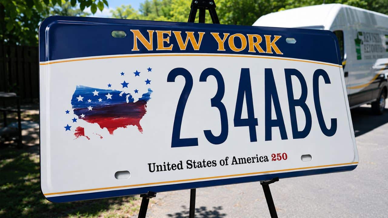 New York DMV USA 250 License Plates Unveiled as Drivers Get a New Way ...